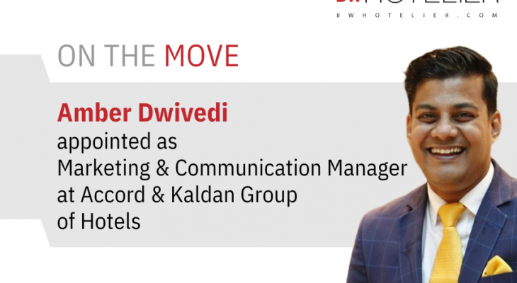 Amber Dwivedi appointed as Marketing & Communication Manager at Accord & Kaldan Group of Hotels ...